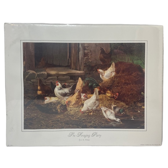Vintage | Art | Vintage Picture Foraging Party By Er Wracs Lithograph ...